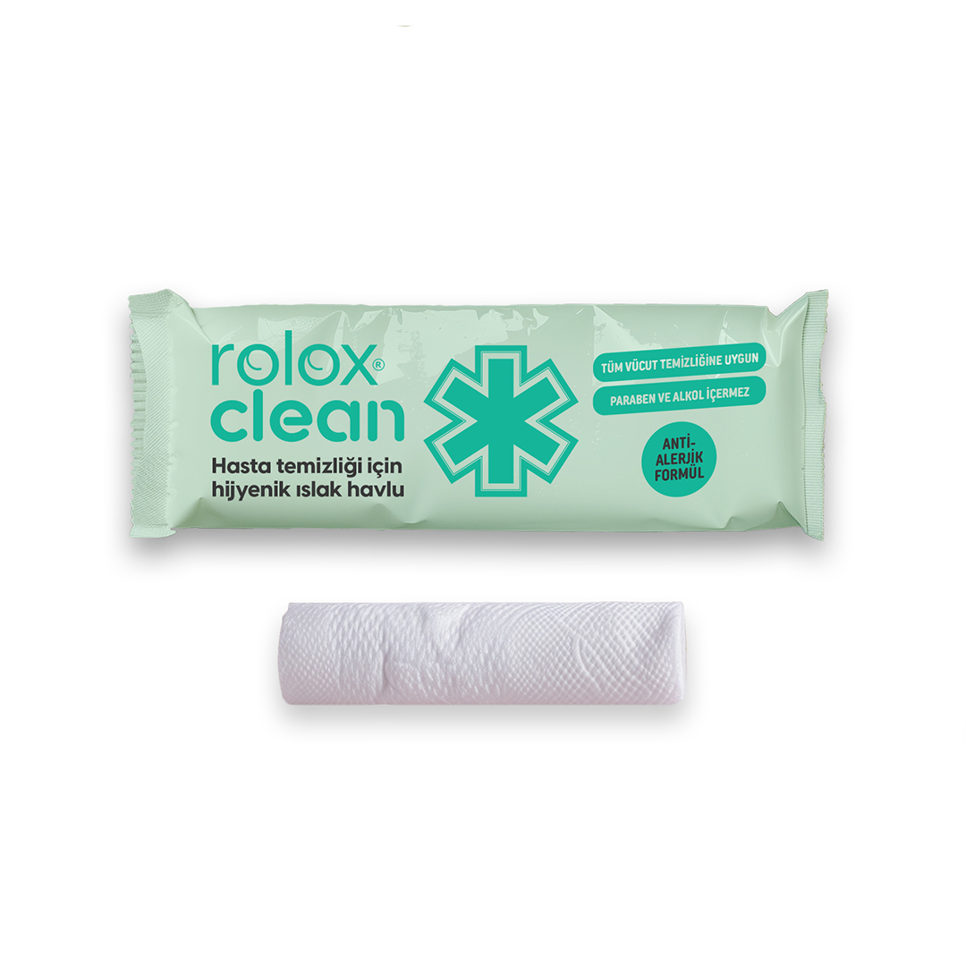 Rolox Clean 50 Adet - Hasta Temizliği İçin Hijyenik Islak Havlu - Rolox ...